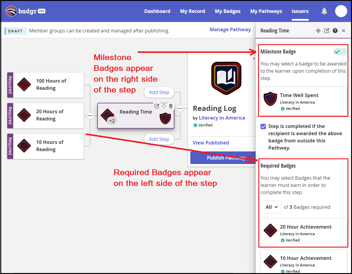 How to create and edit a Badgr Pathway