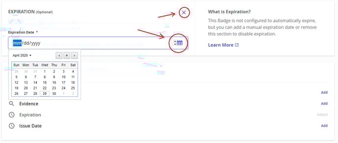 Creating and awarding badges with expiration dates in Badgr